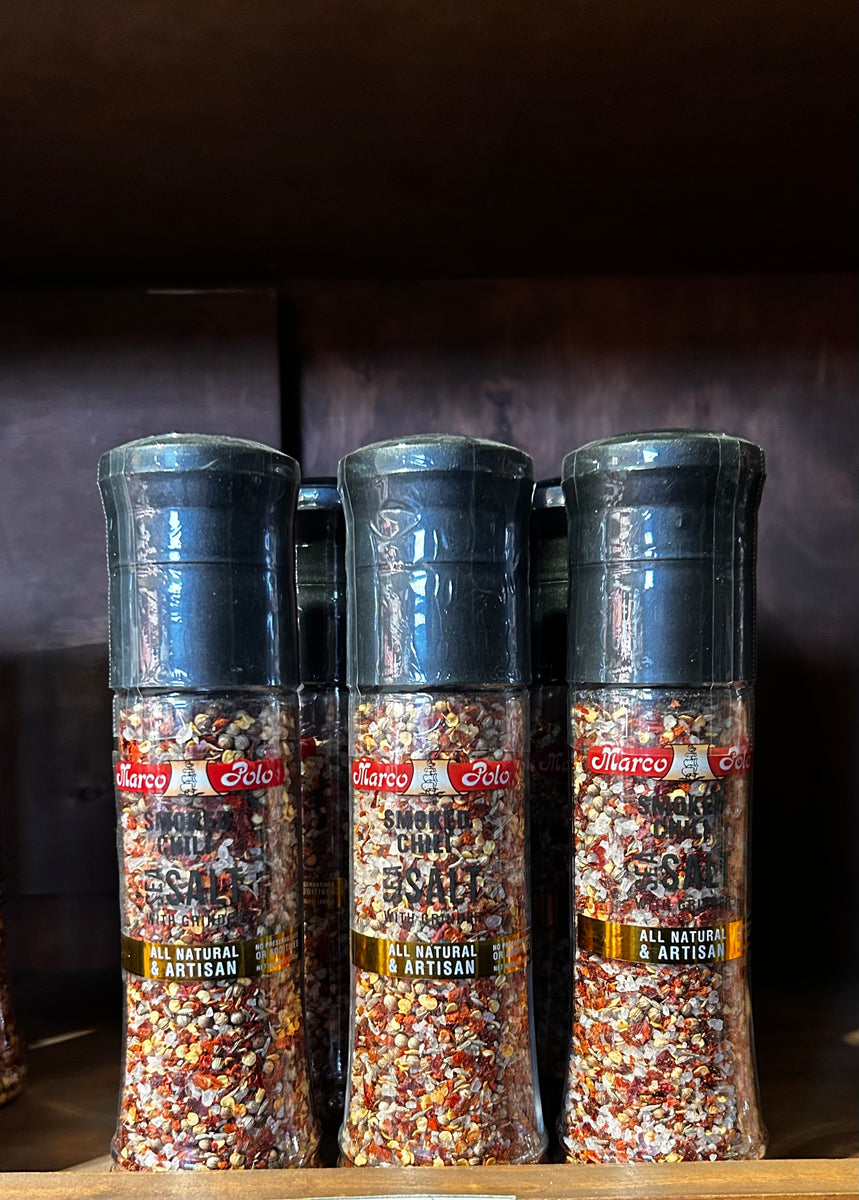 Marco Polo Smoked Chilli Sea Salt grinder – Pellegrinos Fresh Fruits